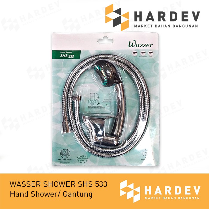 Jual Hand Shower Wasser SHS-533 ( 3 Shower Pattern ) | Shopee Indonesia