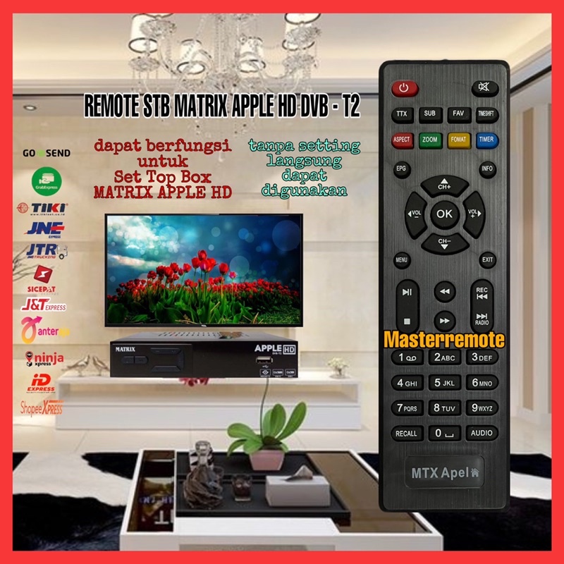 Jual REMOT REMOTE SET TOP BOX DVB T2 MATRIX APPLE i | Shopee Indonesia