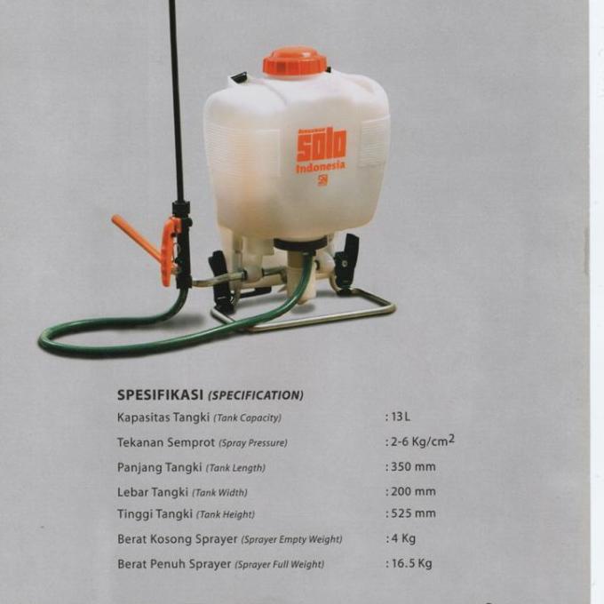 Jual Original Solo 425 Wayer Sprayer / Knapsack Sprayer Solo 425 ...