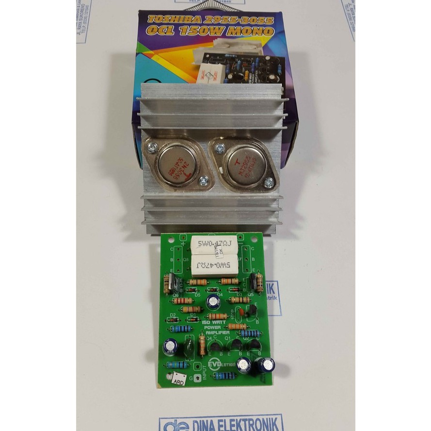 Jual KIT POWER AMPLIFIER MONO 150 WATT OCL - JENGKOL TOSHIBA | Shopee ...