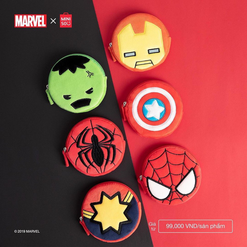 Jual Miniso official Marvel coin purse / dompet koin / dompet kecil ...