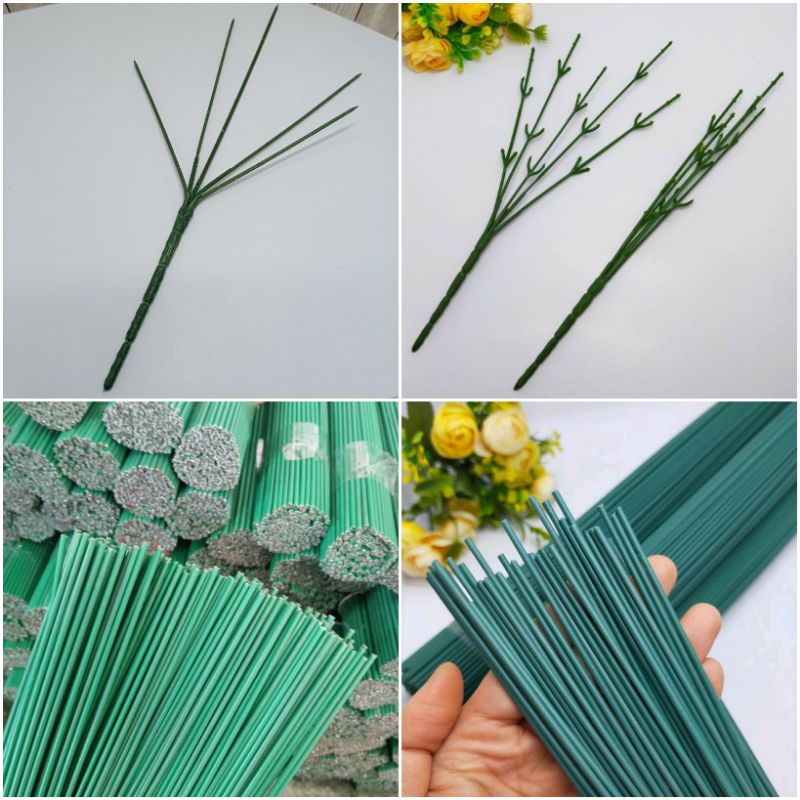 Jual Kawat Tangkai 7 Cabang Kawat Batang Cabang 5 Kawat Tangkai Bunga ...