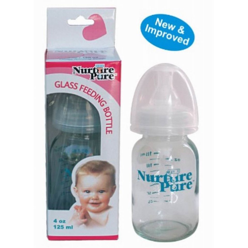 Jual Botol Gelas Dot Kaca Bayi Nurture Pure 4oz/125 ml | Shopee Indonesia