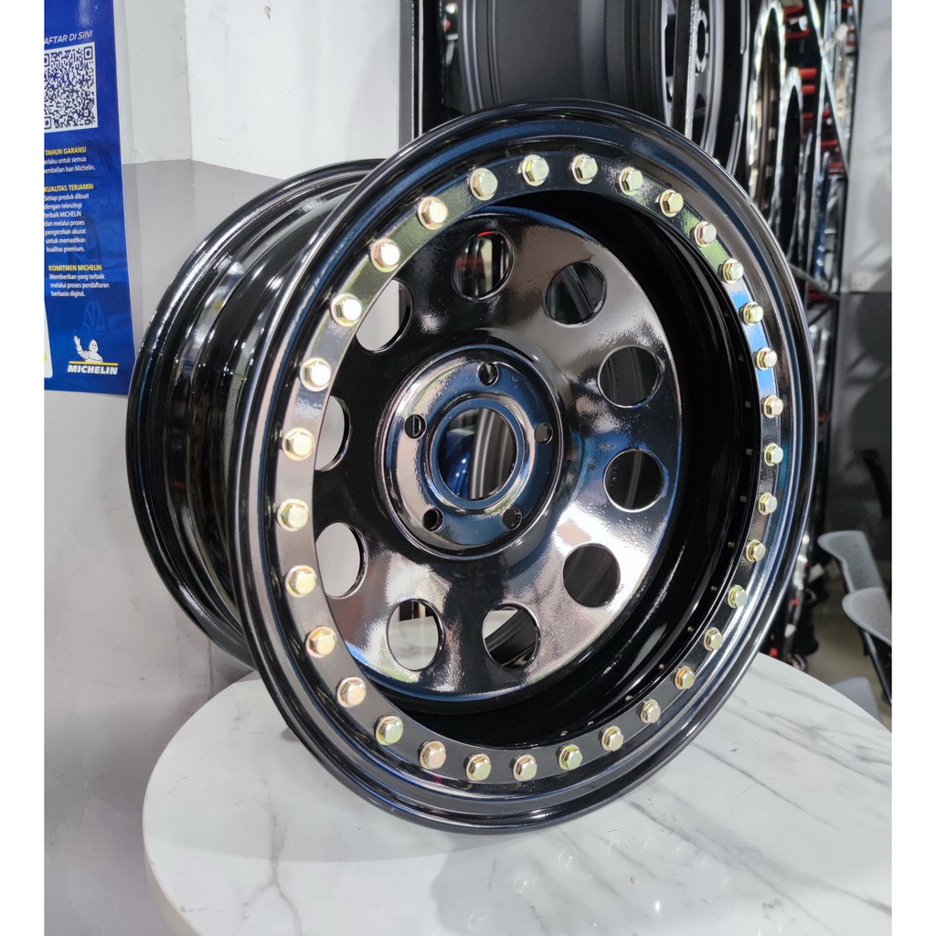 Jual 4 pcs Velg Steel Besi Modular Beadlock Ring 17 lebar 9 inci PCD 5 ...