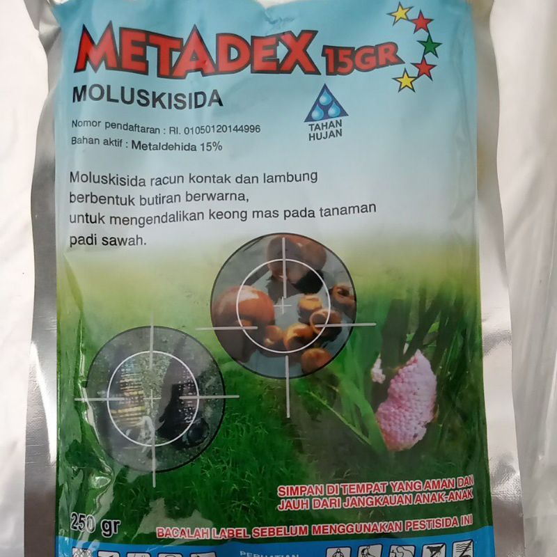Jual Racun Keong/Siput Metadex 15GR/250gr moluskisida/b.a metaldehida ...