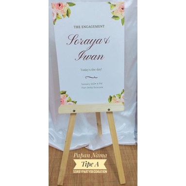 Jual Papan Kayu Dekorasi Lamaran Nikahan Aqiqah Khitan Ulang Tahun ...