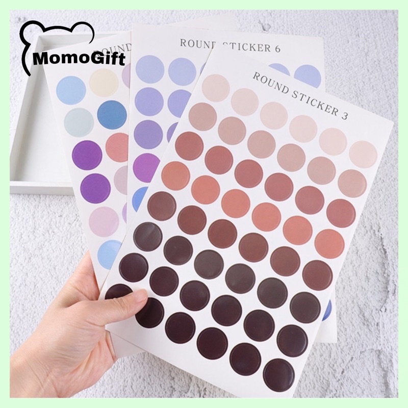 Jual Stiker Kertas Dekor MACARON DOTS Paper Sticker DIY Planner ...