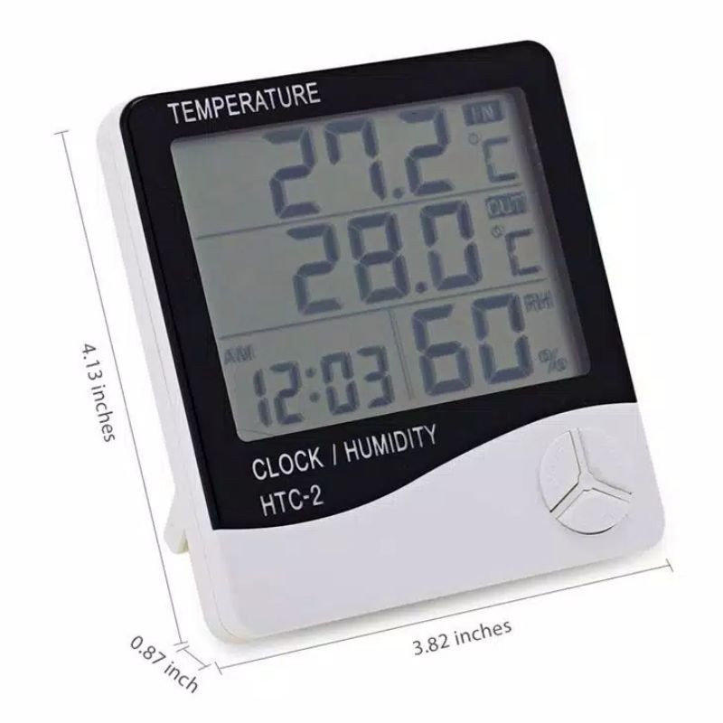 Jual Taffware Digital Temperature, Humidity Meter with Clock Alarm ...