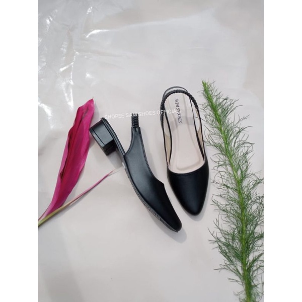 Jual Sam Shoes Sandal Mules Hak 3 Cm Sepatu Sandal Wanita Model Slop ...