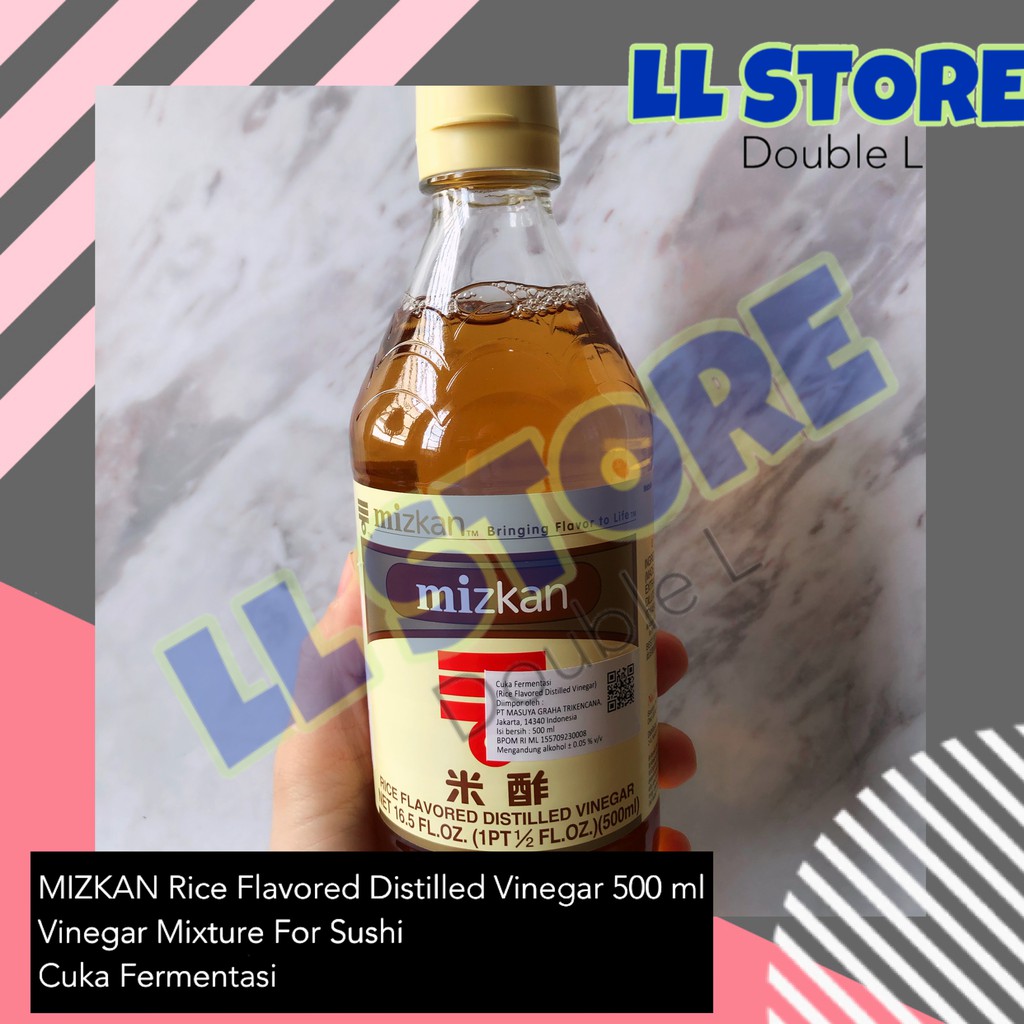 Jual MIZKAN Rice Flavored Distilled Vinegar For Sushi 500 ml | Cuka ...