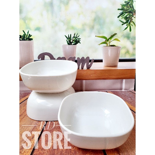 Jual PROMO MANGKOK PERSEGI JUMBO 18.CM 7.INC MELAMINE POLOS | Shopee ...