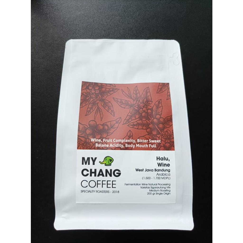 Jual Kopi Arabika Halu Wine Medium Roast 200 gr Single Origin Jawa ...