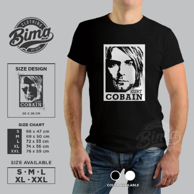 Jual Kaos Kurt Cobain Sablon Custom Satuan | Shopee Indonesia Jual Kaos Kurt Cobain Sablon Custom Satuan | Shopee Indonesia