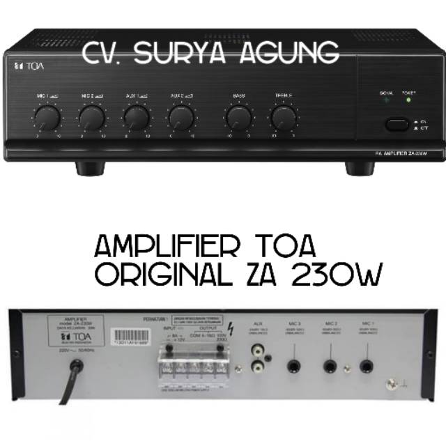 Jual ZA 230W Amplifier TOA/ AMPLI TOA/POWER TOA/ MIXER AMPLIFIER | Shopee Indonesia