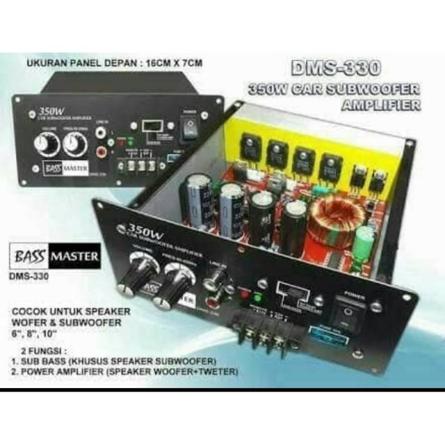 Jual POWER KIT BASS MONOBLOCK BASS MASTER DMS - 330 350 WATT | Shopee Indonesia