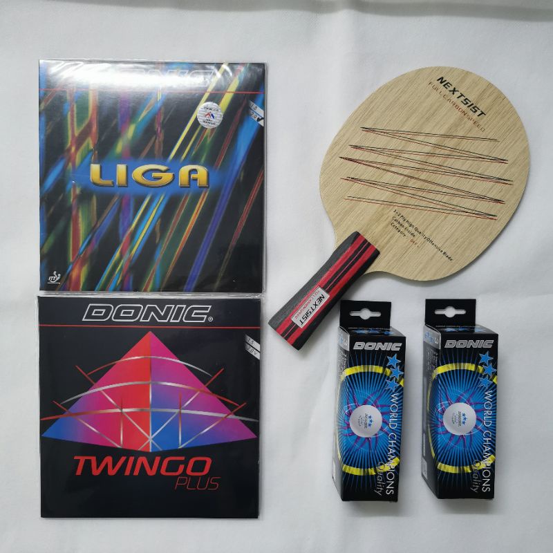 Jual Donic Paket Liga dan Twingo lengkap Bat full carbon speed Set | Shopee Indonesia