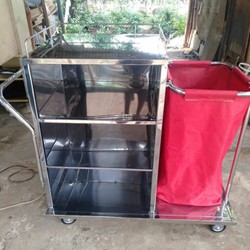 Jual Trolley Linen Instrumen Troli Laundry Stainless Klinik | Shopee ...