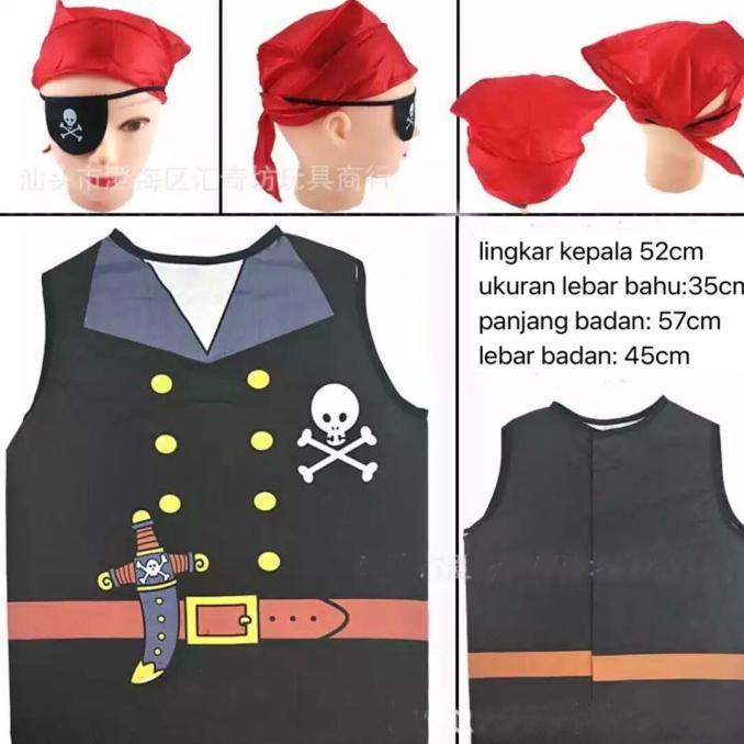 Jual Mainan Kostum pirate baju pirate bajak laut Termurah | Shopee ...