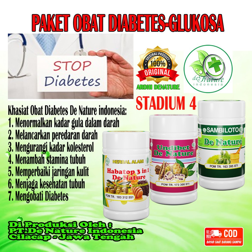 Jual Paket obat kadar gula tinggi,glukosa,diabetes STADIUM 4 LANJUT ...
