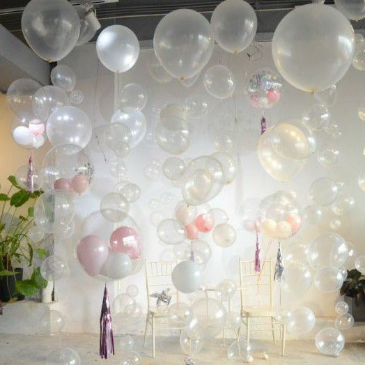 Jual Balon Latex Transparan / Latex Bening Transparan / Transparent ...