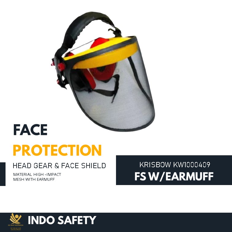 Jual PELINDUNG WAJAH DENGAN PENUTUP TELINGA KRISBOW | Shopee Indonesia