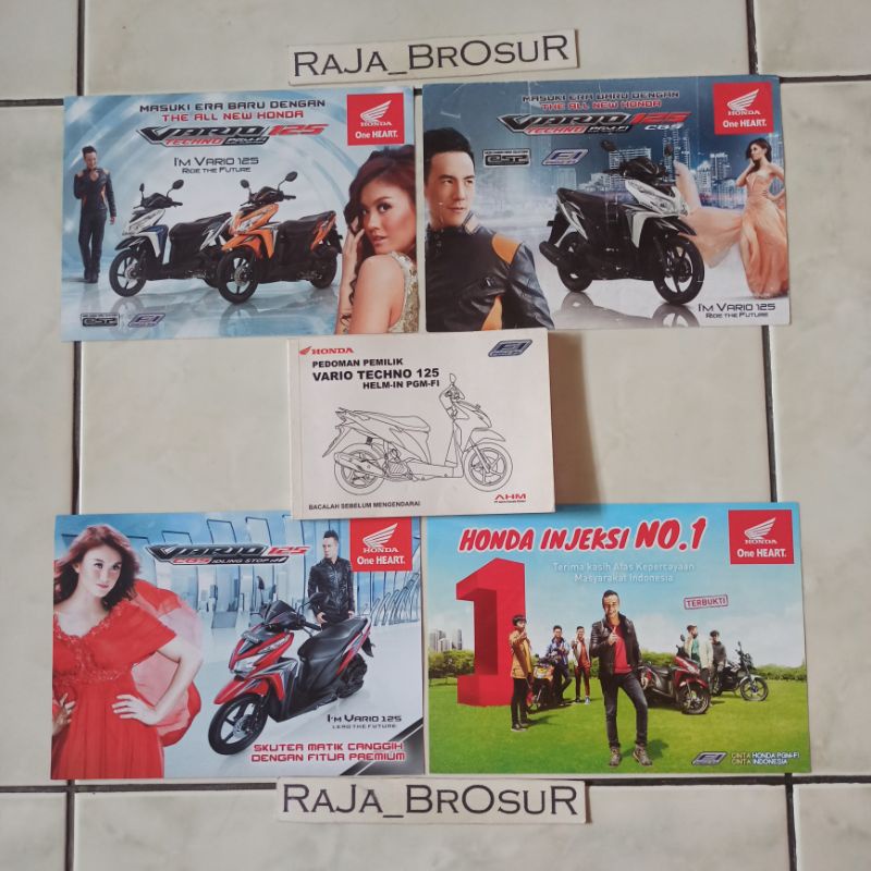Jual Buku pedoman pemilik/manual book + 4 poster brosur flyer Honda ...