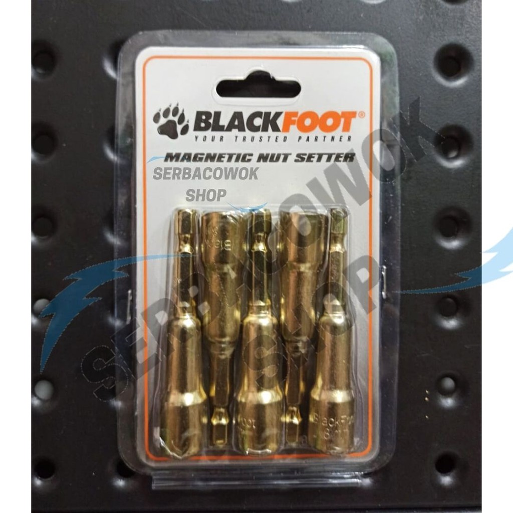 Jual Blackfoot Obeng Sock Roofing 8 x 65 mm Mata Bor Sock Baut Baja Ringan Magnetic Nut Setter ...