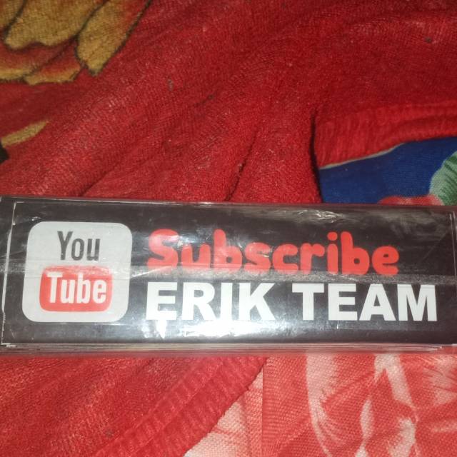 Jual Stiker youtube ERIK TEAM | Shopee Indonesia