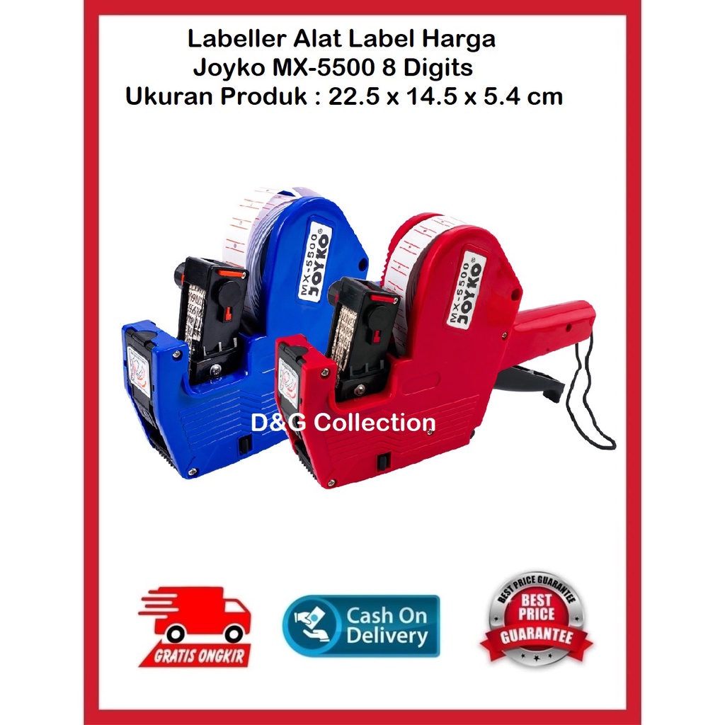 Jual LABELLER ALAT LABEL HARGA JOYKO MX-5500 8 DIGITS | Shopee Indonesia