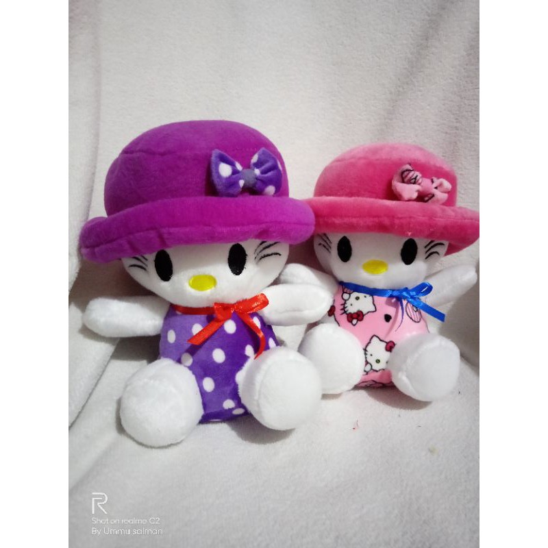 Jual Boneka Hello kitty Pakai Topi (24cm) | Shopee Indonesia