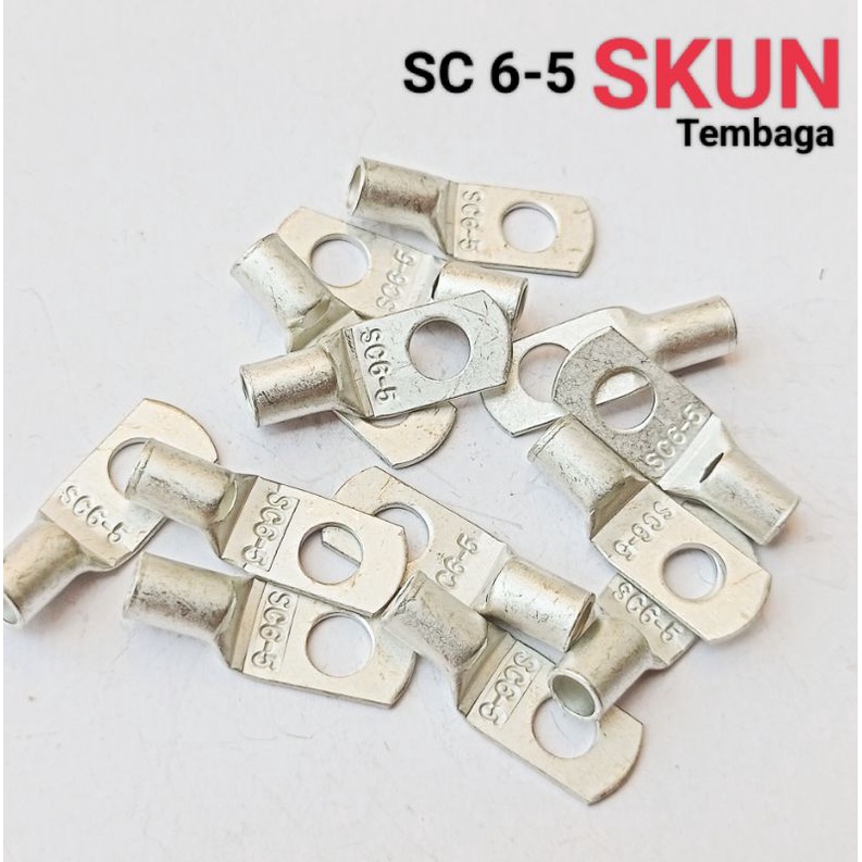 Jual (1 Buah) SKUN KABEL TEMBAGA (BANYAK UKURAN) SKUN KABEL 4MM SKUN KABEL 6MM SKUN KABEL 10MM ...