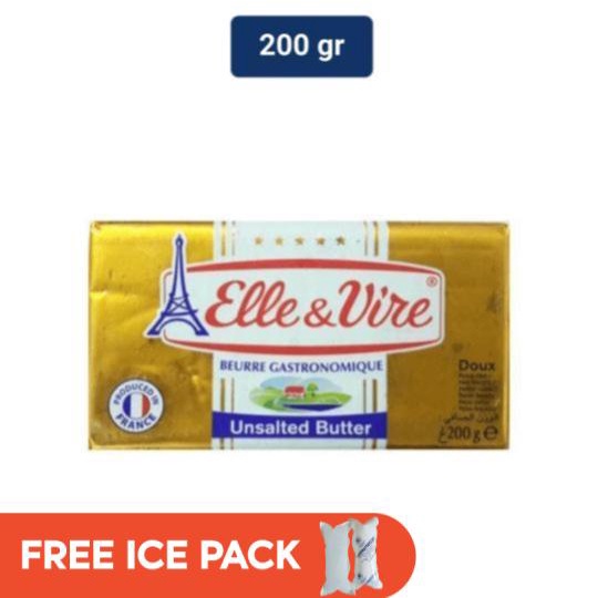 Jual Elle & Vire Butter Packets Unsalted 200 gr | Shopee Indonesia