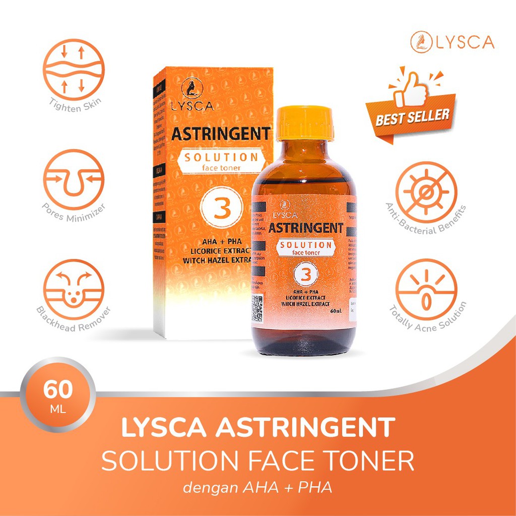 Jual LYSCA Astringent AHA PHA Exfoliating Toner Wajah | Shopee Indonesia