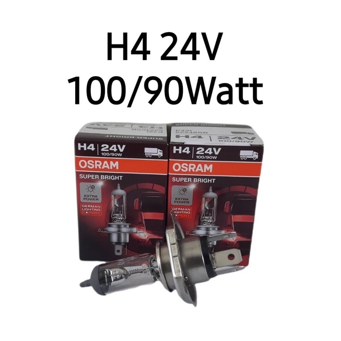 Jual OSRAM H4 24V 100/90W 62248 Bohlam Lampu Utama Depan Besar Headlamp ...