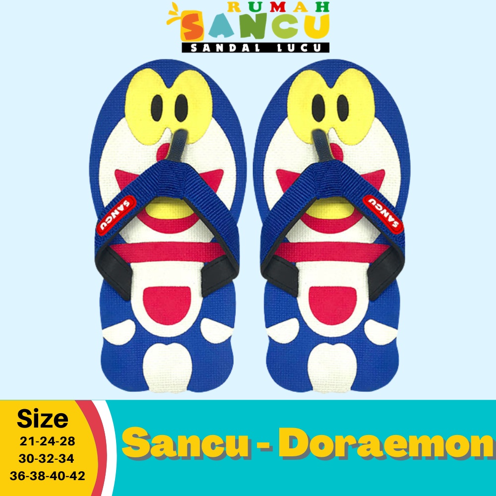 Jual Sandal Anak Gambar Doraemon / Sancu Sandal Lucu Doraemon Full ...