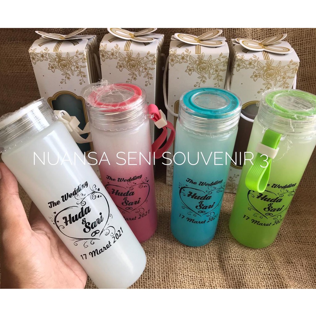 Jual Souvenir Pernikahan Botol Minum Termos Slim Warna Rainbow Tumbler ...