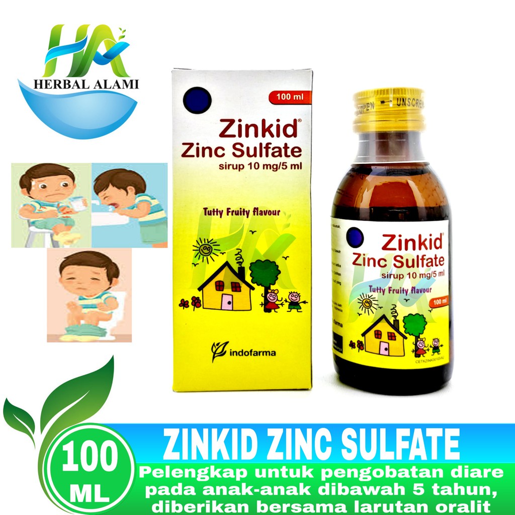 Jual Zinkid Syrup Zinc Sulfate - Sirup Obat Diare | Shopee Indonesia