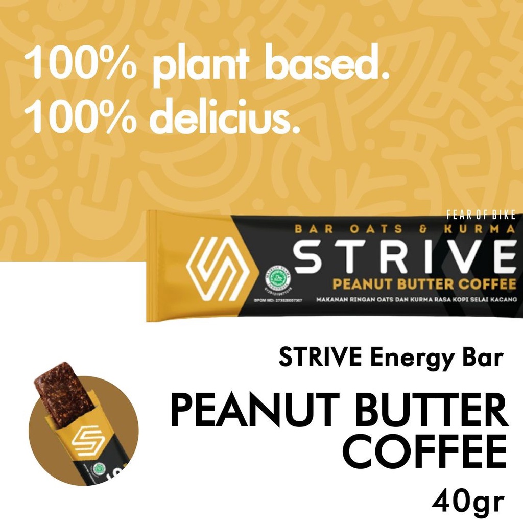 Jual Strive Energy Bar 40 gram protein bar proteinbar not questbar ...