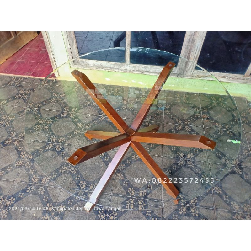 Jual meja bulat kaca murah | Shopee Indonesia