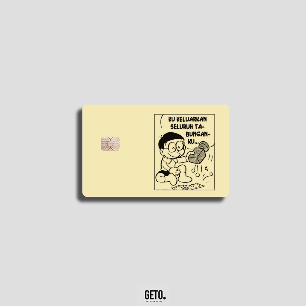 Jual Stiker Sticker Skin Kartu Atm Kartun Doraemon Comic Meme ...