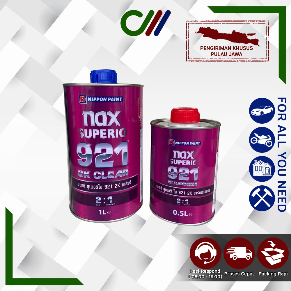 Jual Clear Coat Nax Superio 921 1,5 Lt Set | Shopee Indonesia