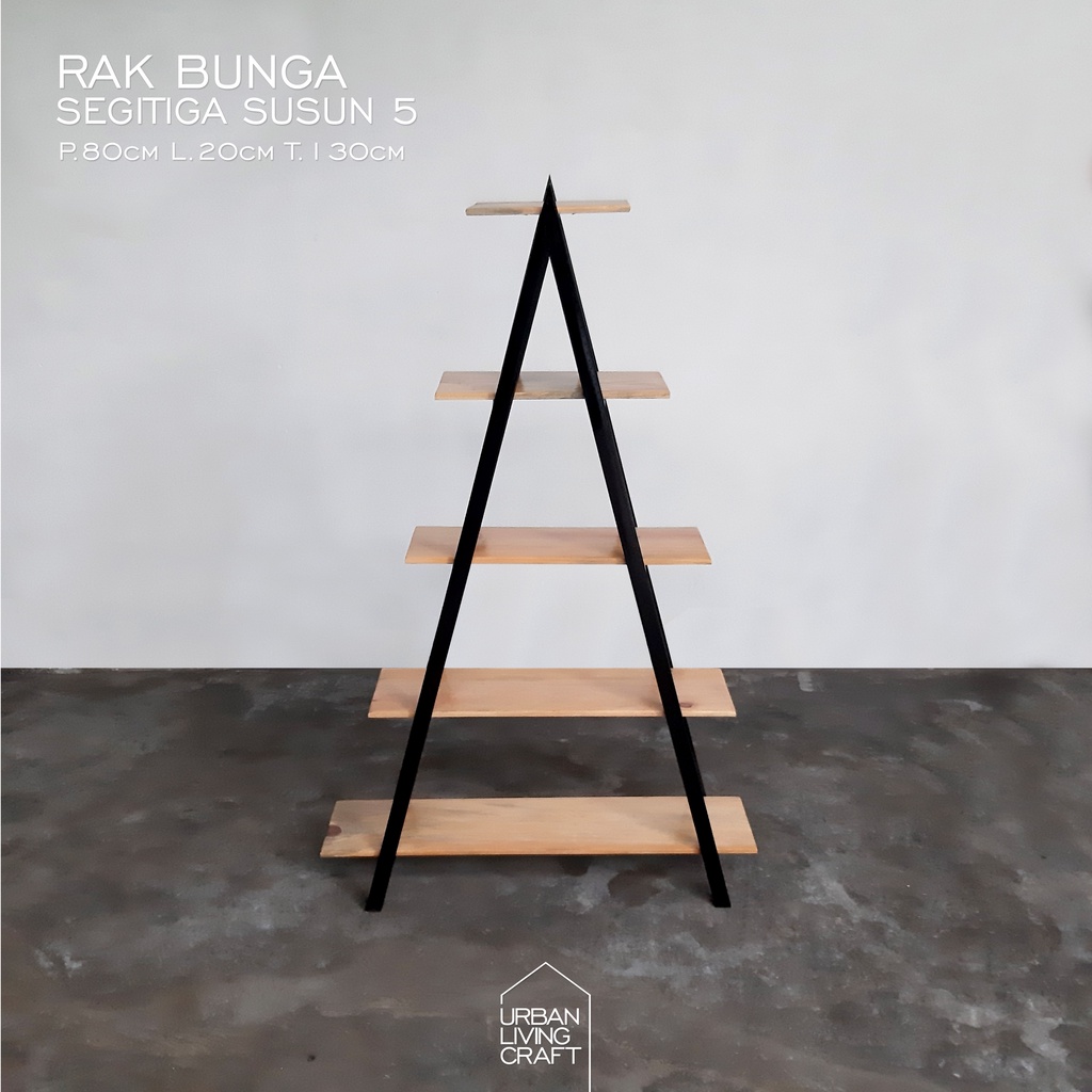 Jual rak bunga segitiga susun 5 tinggi 130 cm | Shopee Indonesia