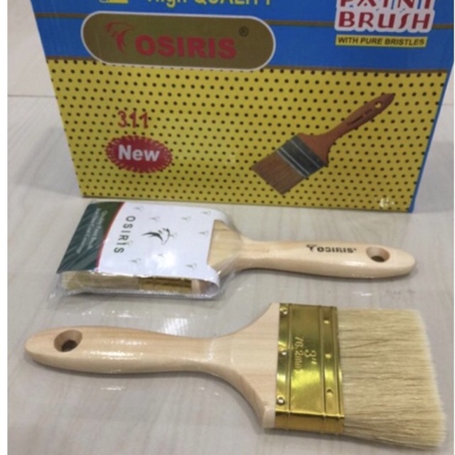 Jual 3”inchi OSIRIS 311 PUTIH kuas cat paint brush osiris 3inci bulu ...