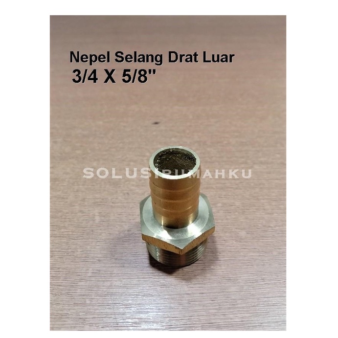 Jual Nepple Selang Air Drat Luar 3/4" Selang 5/8" Nipple Nipel Nepel ...