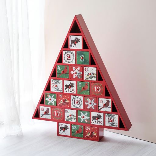 Jual Wooden Advent Calendar Christmas Tree Kalender Adven Pohon Natal ...
