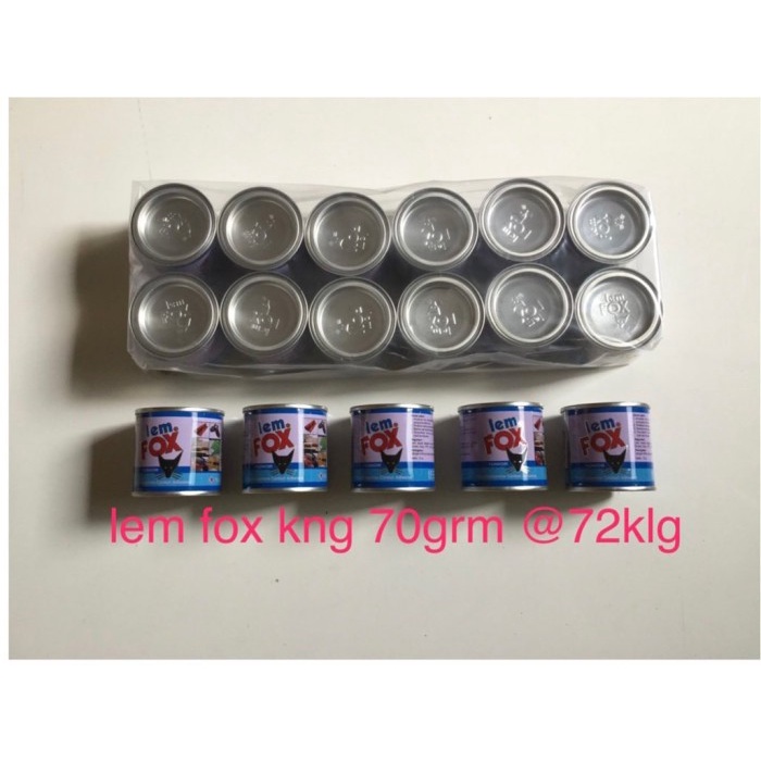 Jual Lem Fox Kuning 70 gram / Lem Fox Kaleng Biru 70 Gram / LEM KARPET ...