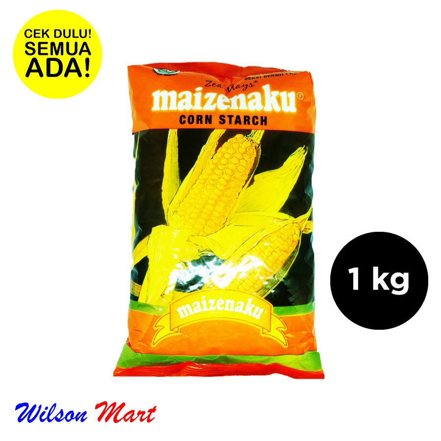 Jual MAIZENAKU TEPUNG PATI JAGUNG CORN STARCH 1000 GRAM 1 KG | Shopee ...