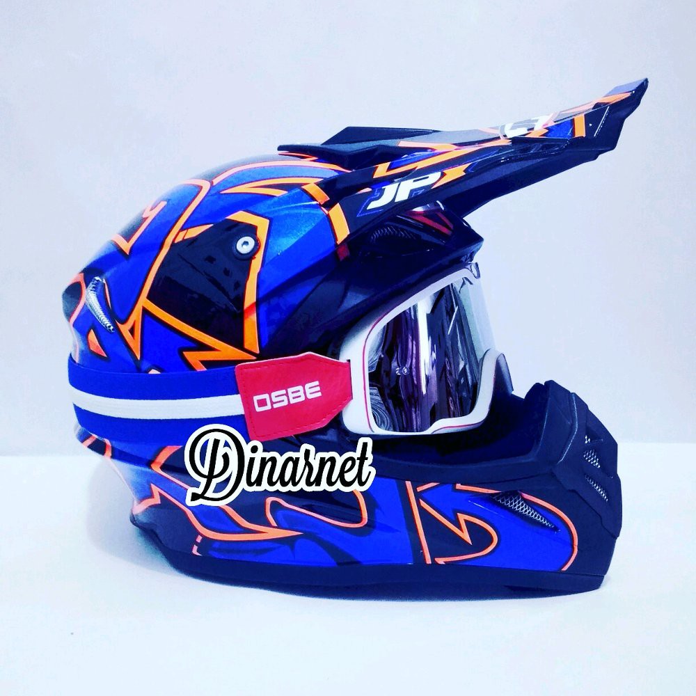 Jual Helm Cross Jpx Gravity Special Limited Edition Kacamata Goggle ...