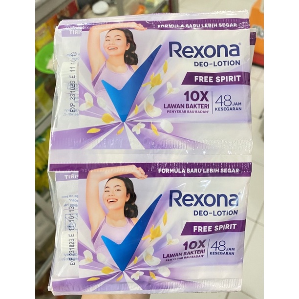 Jual Rexona deo lotion woman/ men renceng 9gr isi 12 sachet | Shopee ...