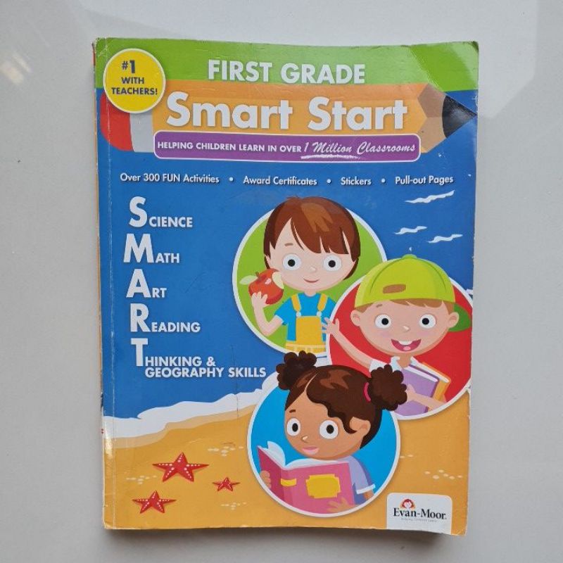 Jual Buku anak START SMART First Grade Science Math Art Reading ...